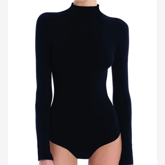 Commando Tops Commando Bodysuit Womens One Size Black Ballet Mock